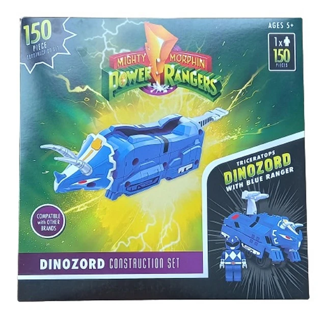 POWER RANGERS CONSTRUCTION Set TRICERATOPS Dinozord Blue Ranger - 150 ...
