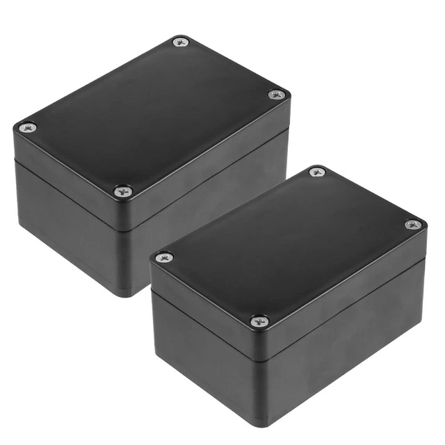 2PCS PLASTIC WATERPROOF Cover Electronic Project Instrument Enclosure ...