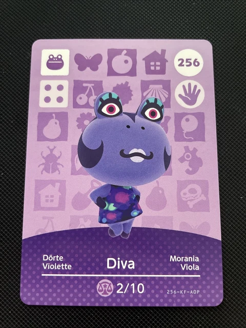 CARTE ANIMAL CROSSING New Horizons Amiibo Diva / Violette 256 EUR 8,90 ...