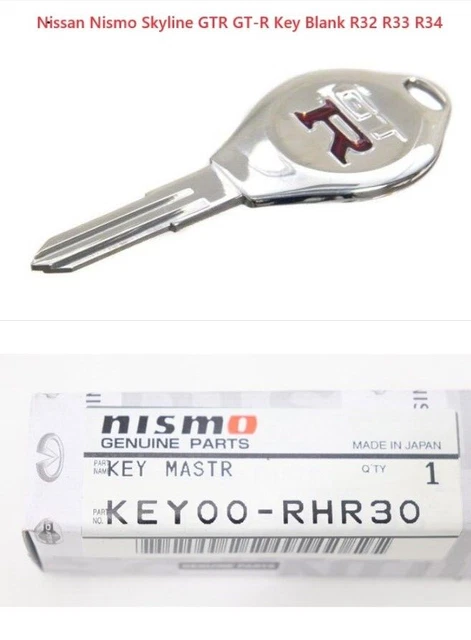 NISSAN NISMO SKYLINE GT-R Key Blank R32 R33 R34 KEY00-00185 KEY00-RHR30 ...