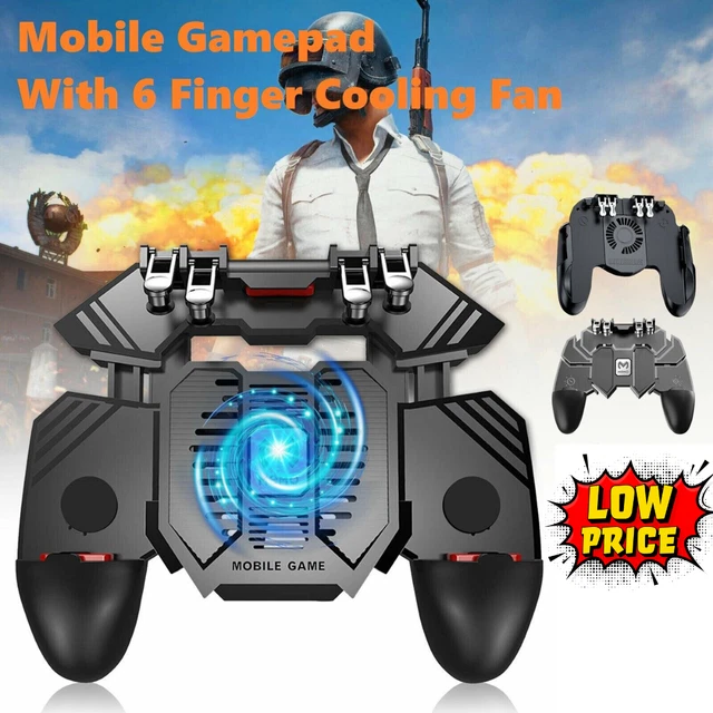 MOBILE PHONE GAME Controller Joystick Cooling Fan Gamepad for PUBG 4000 ...