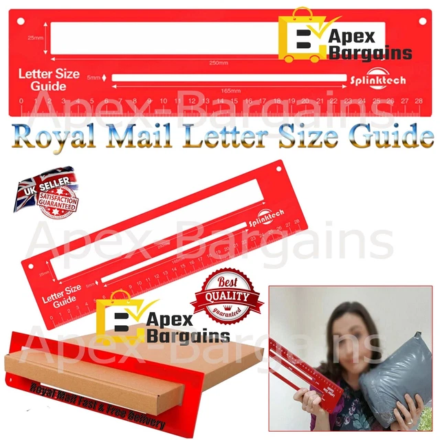 ROYAL MAIL LETTER Size Guide PPI Post Office Postal Price Postage ...