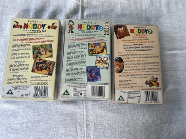 VHS TAPES NODDY Bundle, Naughty Tail, Noddy and the Kite, Noddy and the ...