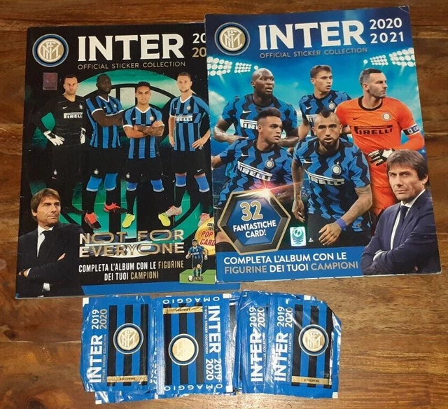 LOTTO 2 ALBUM Figurine INTER OFFICIAL STICKERS COLLECTION 2019 -2020 ...