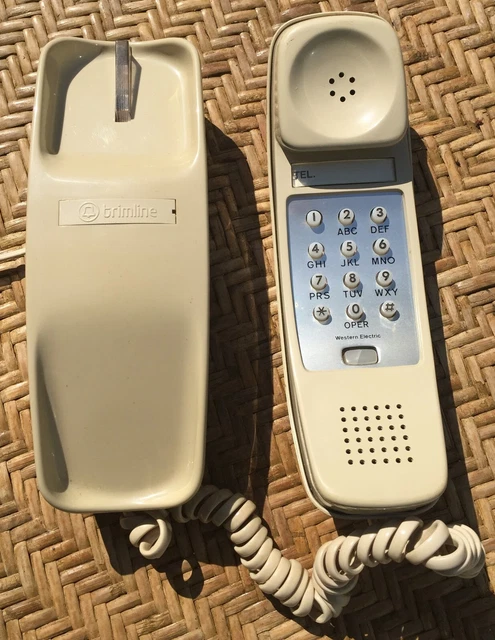 VINTAGE 1980S WESTERN Electric Trimline Push Button Desk Telephone ...