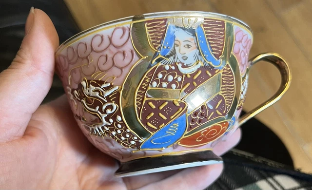 VINTAGE HAND PAINTED Japanese samurai tea/coffee set £29.00 - PicClick UK