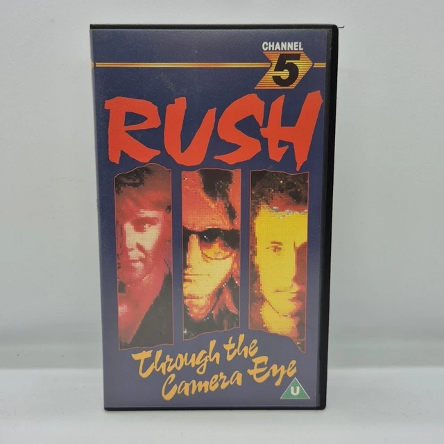 RUSH - THROUGH THE CAMERA EYE Vintage Music VHS Cassette Tape 1987 $45. ...