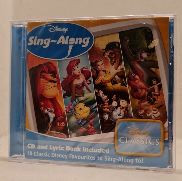 DISNEY CLASSICS SING- Along CD & Lyric Book. New £4.99 - PicClick UK