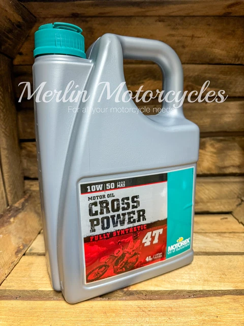 MOTOREX CROSSPOWER 4T Fully Synthetic Pro Performance Jaso Ma2 10W/50 4Ltr £84.99 - PicClick UK