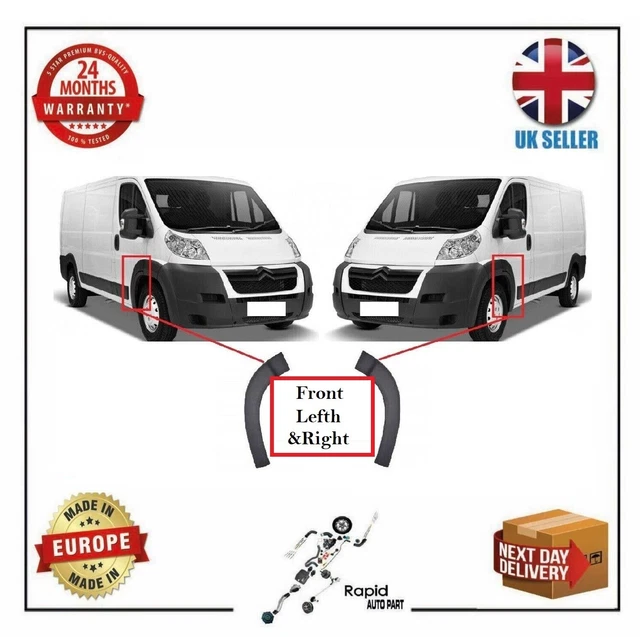 ARCH TRIM MOULDING Pair With Clips For Fiat Ducato Citroen Relay ...