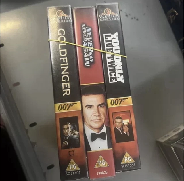 JAMES BOND VHS Bundle X7 Tapes Sean Connery & George Lazenby Era 007 Films X3 £9.99 - PicClick UK