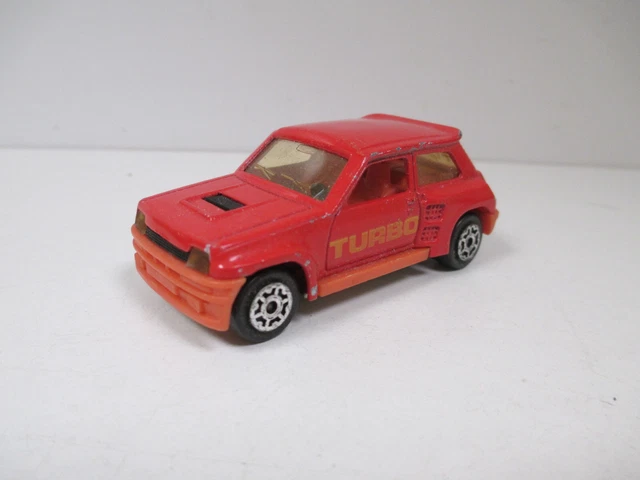 RENAULT 5 R5 TURBO Rouge Red Rot par MAJORETTE France N° 255 au 1/53 C ...