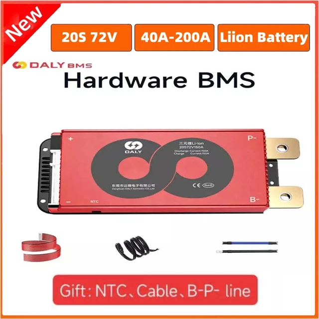 DALY BMS 20S 72V 40A/60A/100A/150A/200A 3.7V Liion Battery BMS with Balancer lot EUR 33,80 ...
