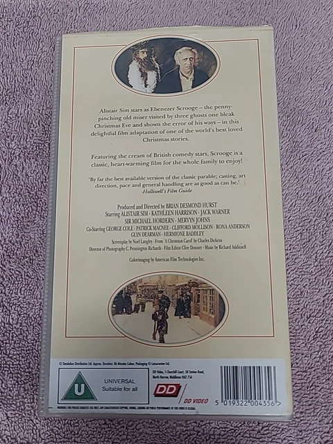 CHARLES DICKENS' SCROOGE (VHS) Alistair Sim George Cole £7.49 - PicClick UK