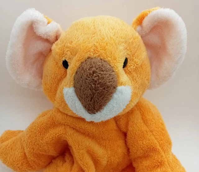 TY PLUFFIES POOKIE The Orange Koala Bear 8" Soft Floppy Beanie ...