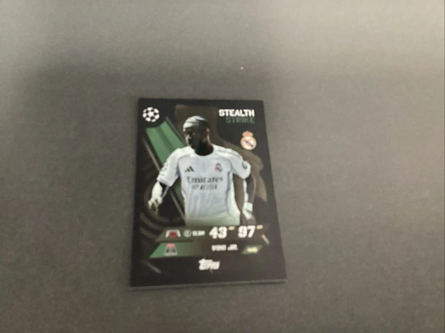 TOPPS MATCH ATTAX UEFA Champions League 2025/2026 Vini Jr. STEALTH Real ...