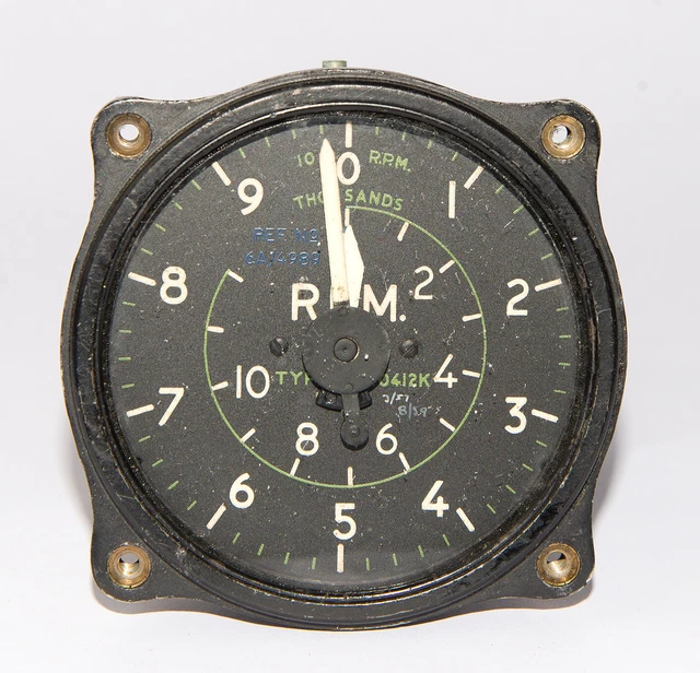 ENGINE SPEED INDICATOR 6A/4989 KTD0412K de Havilland Comet RAF Vintage ...