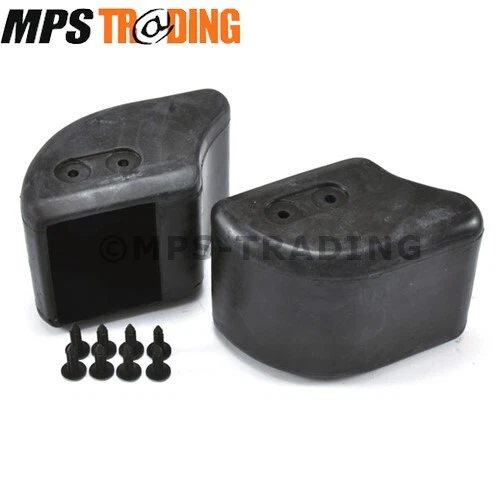 LAND ROVER DEFENDER Front Bumper Rubber Corner End Caps and Clip Set ...
