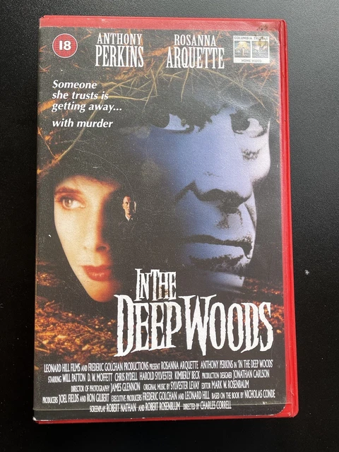 IN THE DEEP Woods (VHS) 1992 Big Box Rosanna Arquette, Anthony Perkins ...