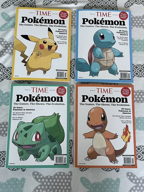 POKEMON TIME MAGAZINE Complete Set Of 4 Awesome Collector's Addition ...