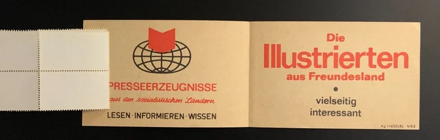 SONDERBRIEFMARKENHEFTCHEN DEUTSCHE POST der DDR SMHD 11 ab (II, III ...