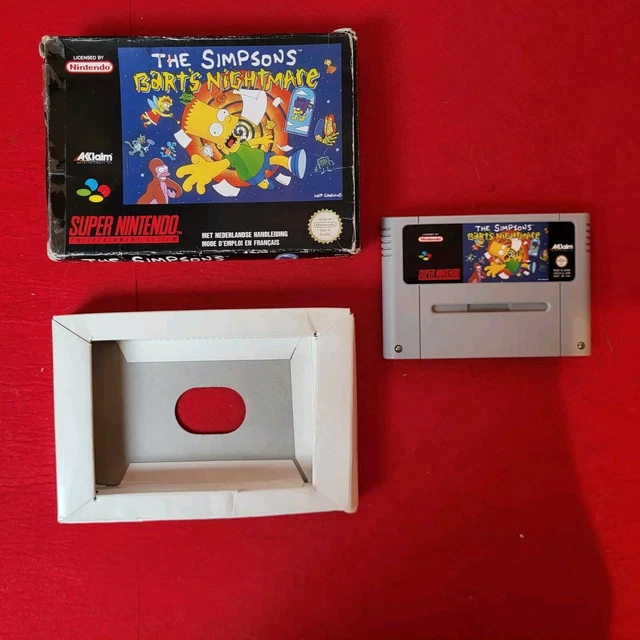 JEU SUPER NINTENDO SNES - THE SIMPSONS BART'S NIGHTMARE - en boite SNSP ...