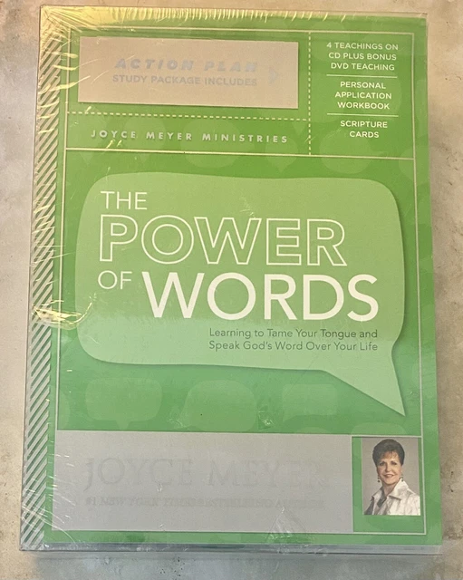 JOYCE MEYER THE Power of Words Action Plan Study Pack 4 Teachings CD ...