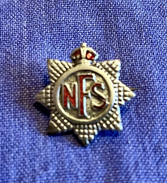 WW2 ERA NATIONAL Fire Service Brigade British Army Military Pin Badge £ ...