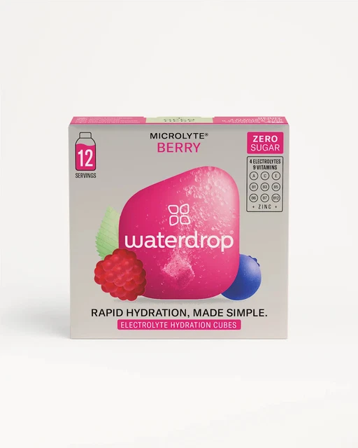 4X WATERDROP VITAMINS with no sugar Water, Cube, Enjoy BERRY £67.63 ...