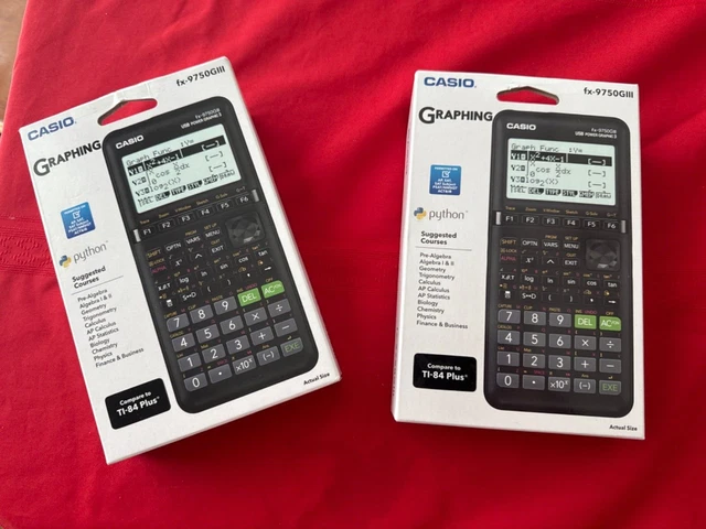 CASIO FX-9750GIII GRAPHING Calculator Python & Natural Text Book ...