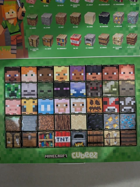 [FULL SET] WOOLWORTHS BigW 2025 Minecraft Cubeez With Collector Display ...