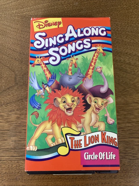 DISNEY SING ALONG Songs The Lion King Circle Of Life VHS 1994 UNTESTED ...