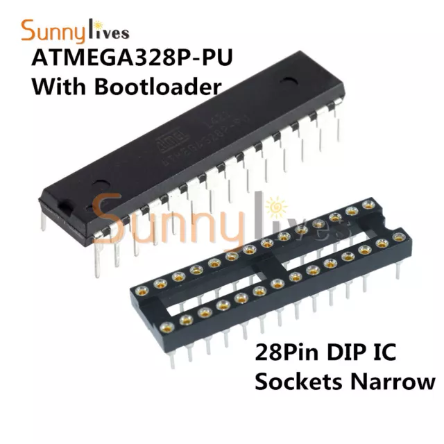 Atmega328p Pu With Arduino Uno Bootloader Atmel Dip28 Dip Socket Module Eur 982 Picclick Fr