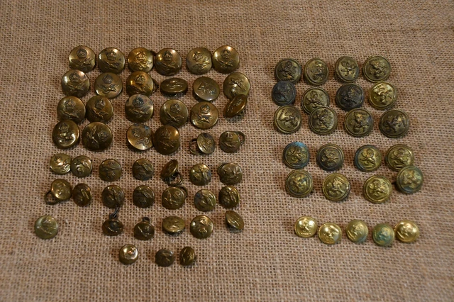 VINTAGE BRASS RAF Uniform Buttons Gaunt London & EP Gill Birmingham and ...