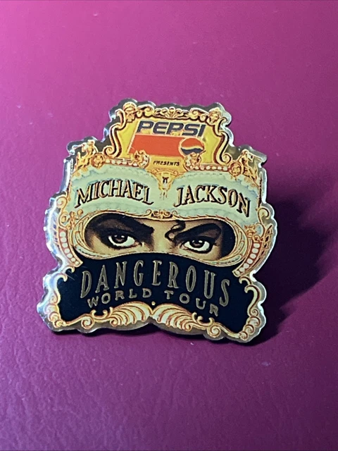 MICHAEL JACKSON PINS Dangerous World Tour PEPSI Pin Badge 1992 Promo ...