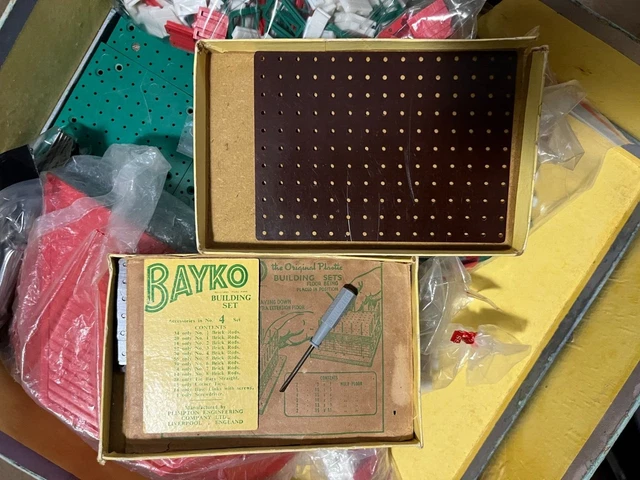 BAYKO BUILDING SET No. 4 (Plus More) - Pre-Meccano Plimpton Liverpool ...