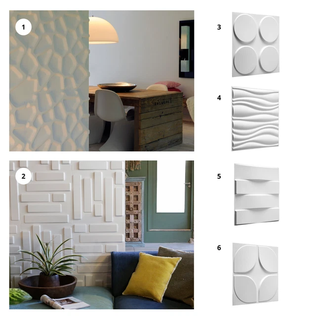 KITCHEN 3D WALL Panels Covering Fibre Cladding Wallpaper Decorative ...