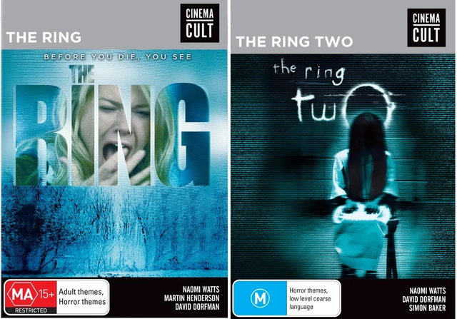 THE RING 1 & 2 DVD Horror Movie Bundle (2002) Region 4 Brand New Sealed ...