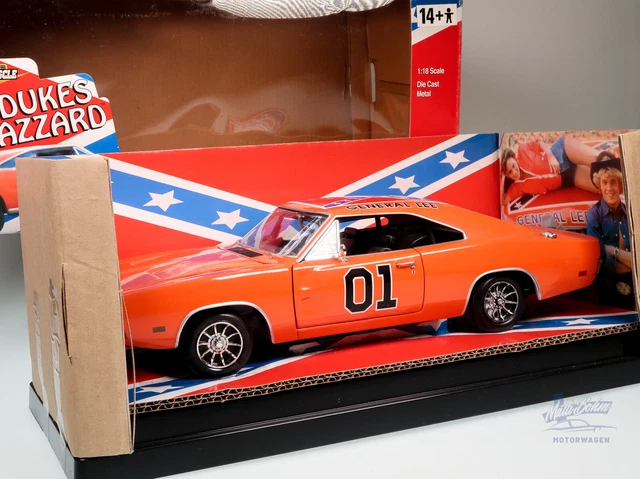 1:18 ERTL MUSCLE Car The Dukes of Hazzard 1969 Dodge Charger General ...