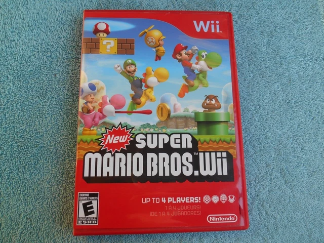 NEW SUPER MARIO Bros. Wii [Nintendo Wii, 2009] GREAT COMPLETE WITH CASE ...