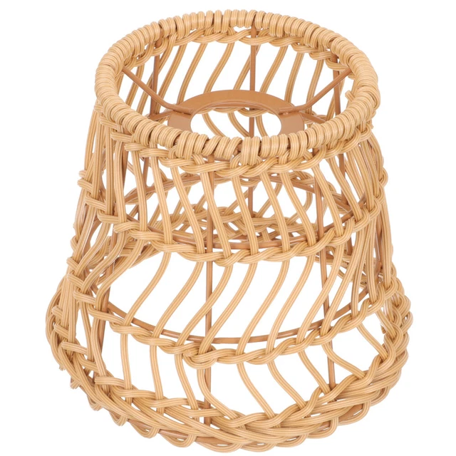 ABAT-JOUR EN ROTIN Pendaison Manuel Luminaire Applique Murale ...