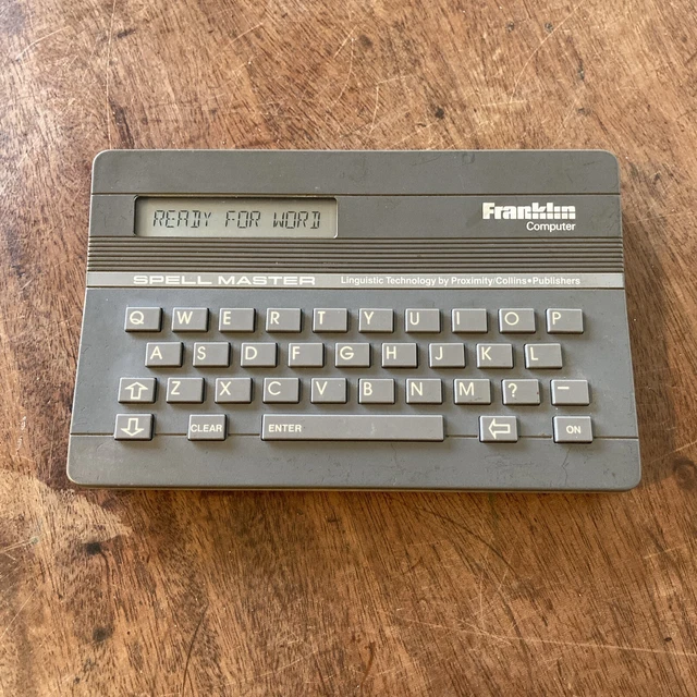FRANKLIN COMPUTER Spellmaster QE-103 Spellchecker Word Electronic ...