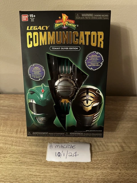 MIGHTY MORPHIN POWER Rangers Legacy Communicator Tommy Oliver Edition ...