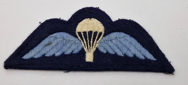 ORIGINAL 1950S BRITISH RAF Parachute Regiment Jump Wings Embroidered ...