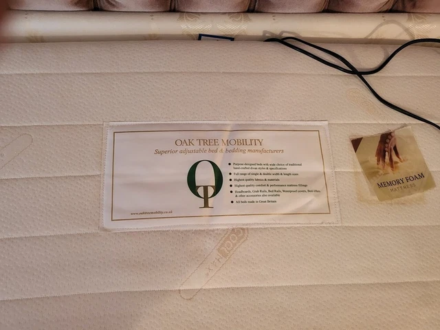 OAK TREE MOBILITY bed | memory foam electric massage mattress £299.99 ...