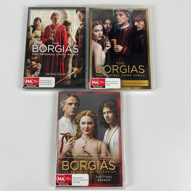 THE BORGIAS : Complete Seasons 1, 2 and 3 (DVD 2013 11 discs) Region 4 ...