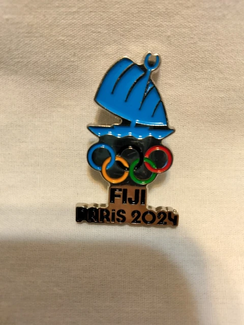 FIJI PARIS 2024 Olympic NOC PIn Paris 2024 Trader Button $64.77 ...