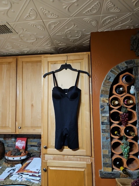 SPANX SUIT YOUR Fancy Strapless Cupped Mid-Thigh Bodysuit Shapewear ...