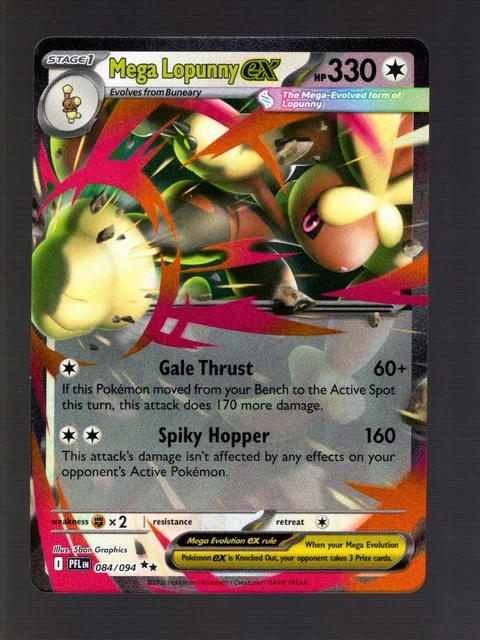 2025 POKEMON PHANTASMAL Flames 084/094 Mega Lopunny Ex Holo £1.79 ...