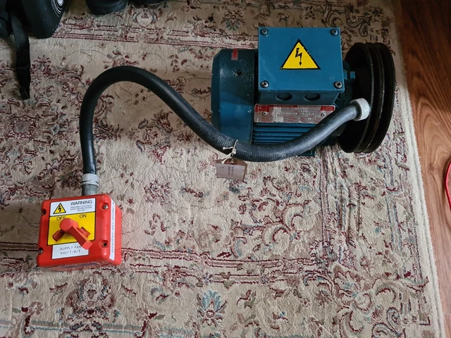 ALPAK AC INDUCTION Motor D90S PR18866208 3 Phase 1710 R/Min and switch ...